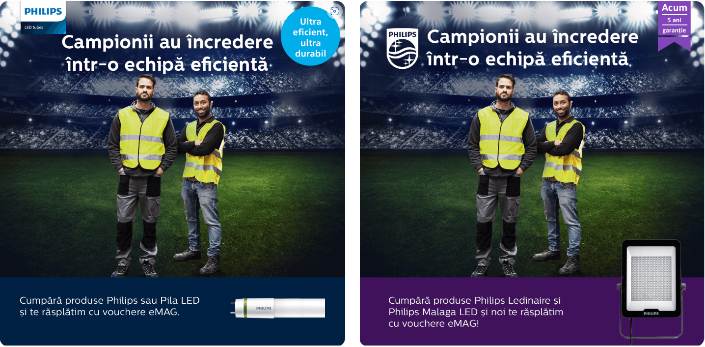 Campanie promoțională Philips/Pila LED și Philips Ledinaire/Malaga 2024 ...