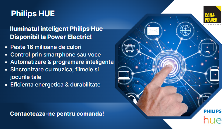 Philips Hue – Iluminat Inteligent de la Power Electric | CAN&POWER